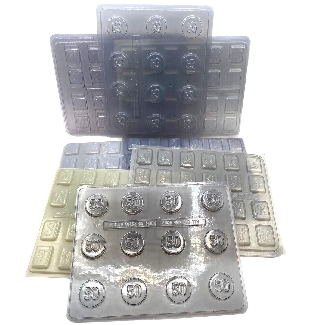 Vintage Apollo Candy Molds, Letters & Numbers, Lot of 15 - Etsy