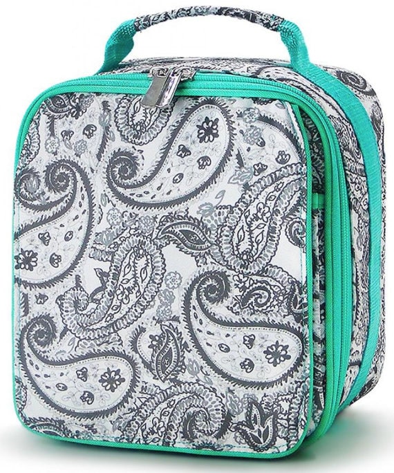 Personalized Paisley Backpack and Lunch Box Set - Kids School ...