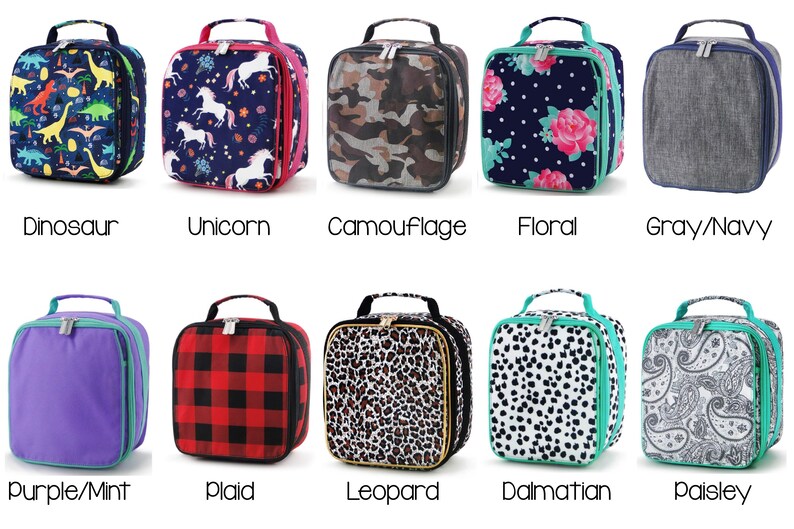 Personalized Backpack and Lunch Box Kid's Backpacks - Etsy
