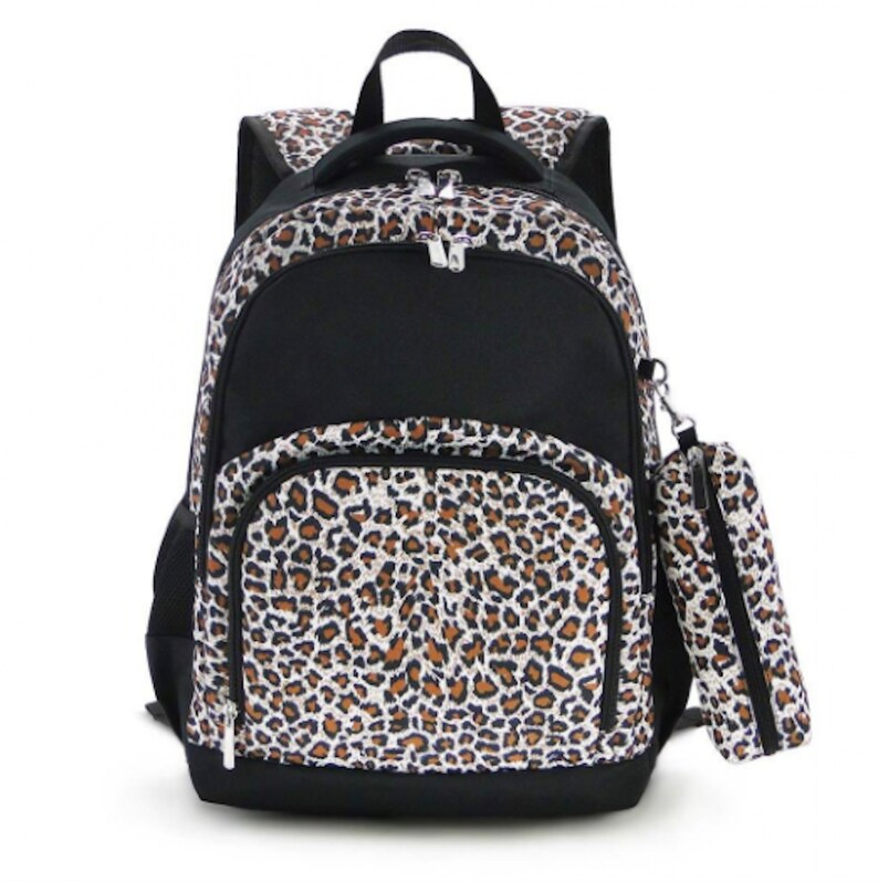 Leopard Backpack and Lunch Box Set - Etsy