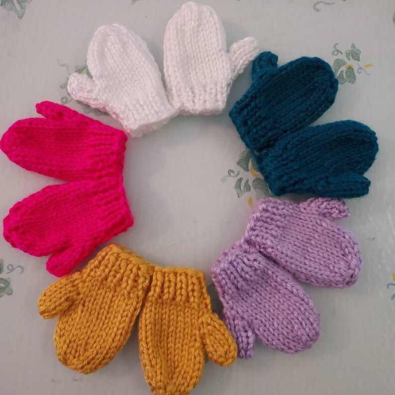 Doll Mittens in Solid Colors. - Etsy