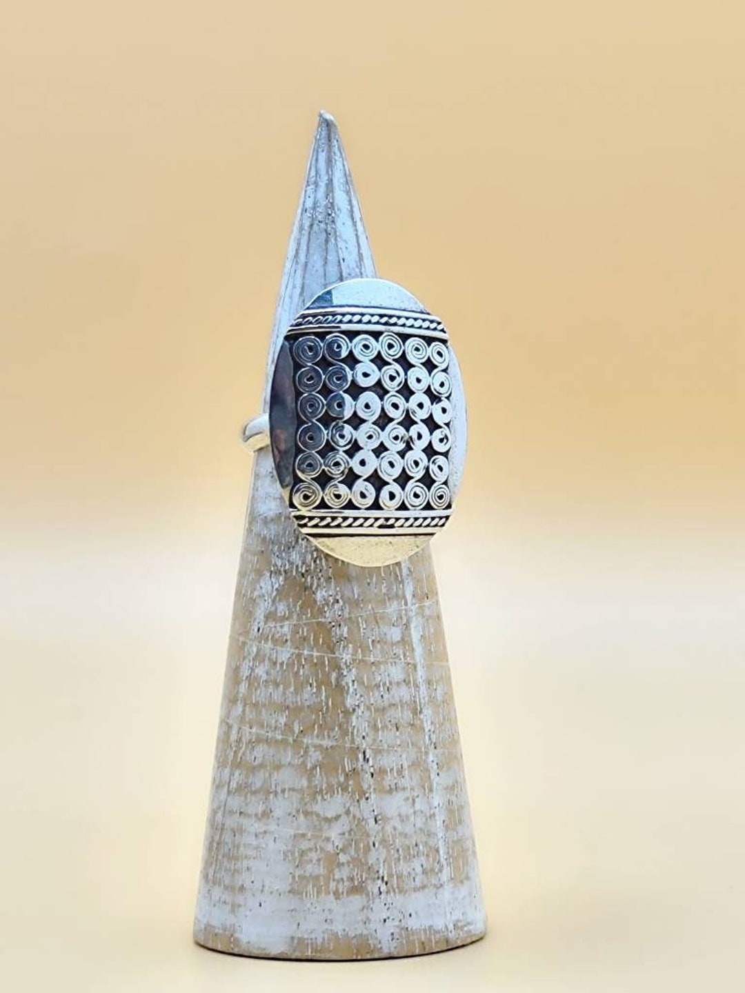 MOROCCAN RING. Handcrafted in Sterling Silver. Size: 7 US - Etsy