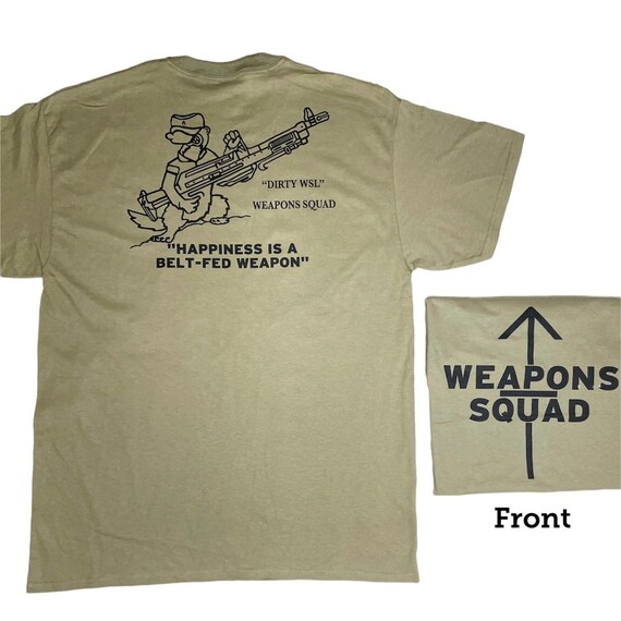Army Machine Gun Tshirt - Etsy