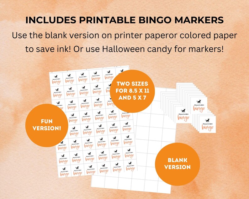 Halloween Bingo, Printable, Kids Halloween Activities, Halloween Games ...