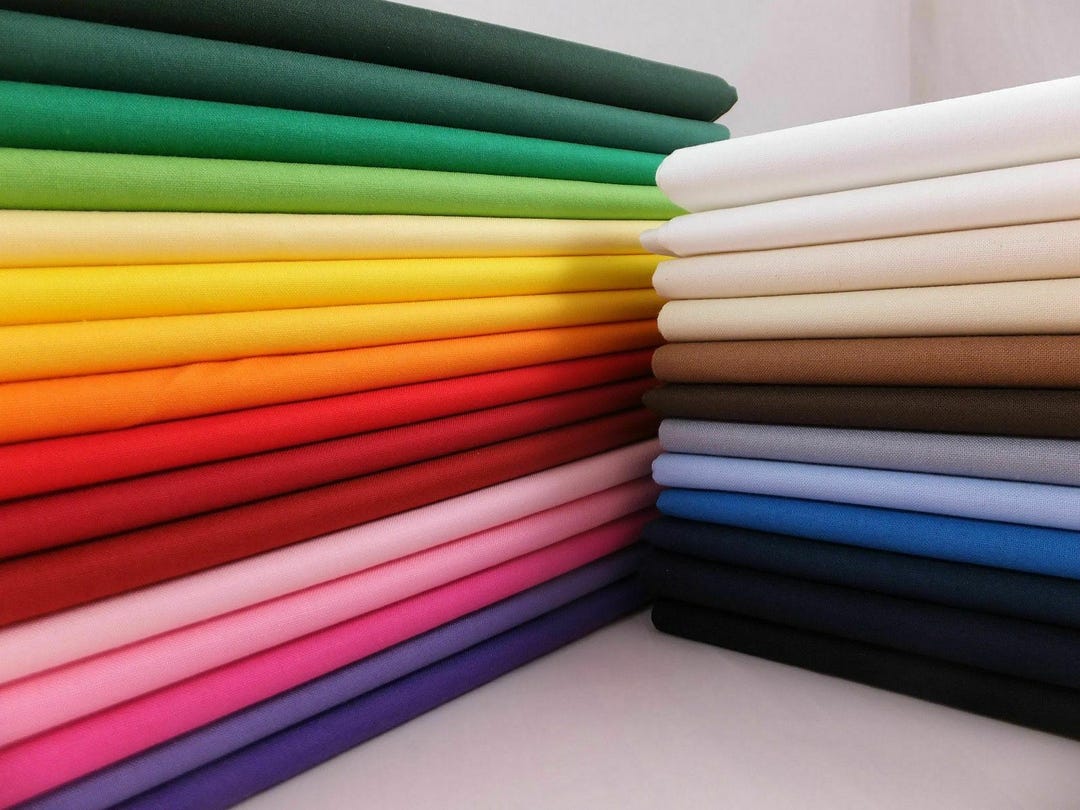 100% Pure Cotton Solid Colour 60 Inch Wide for Quilting Craft Dress - Etsy