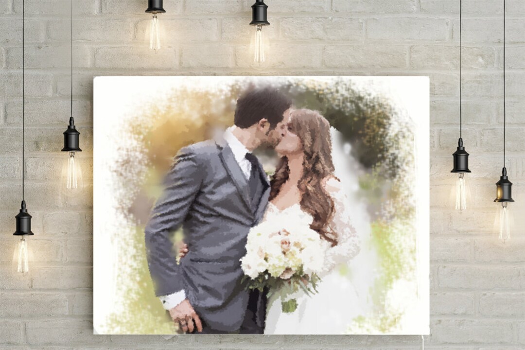 Wedding Portrait / Couples Portrait / Photo - Custom , Personalized ...