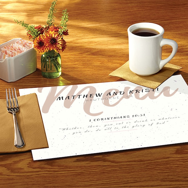 Christian Paper Placemats - Etsy UK