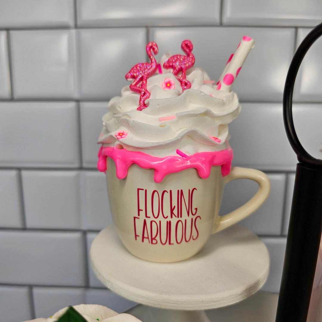 Flamingo Mini Mug Mini Mug With Flamingos Flocking Fabulous - Etsy