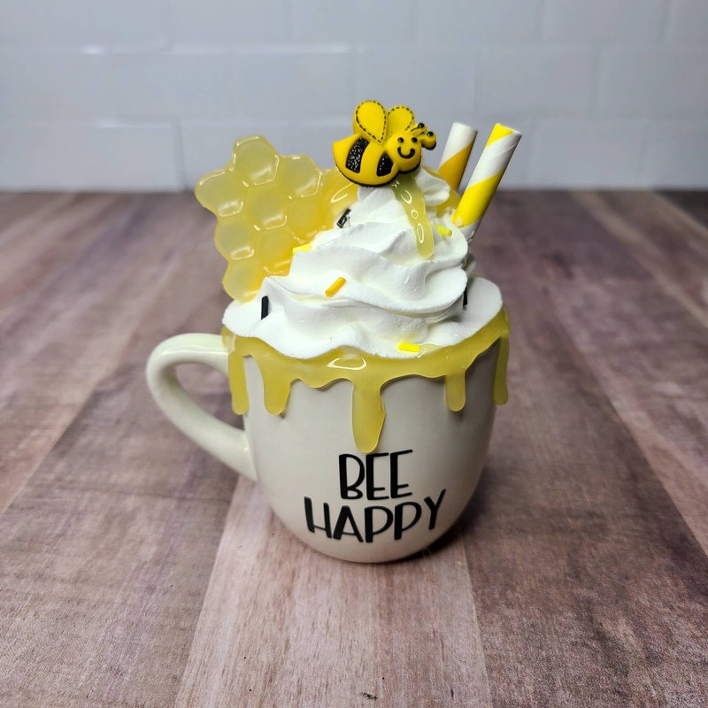 Bee Happy Mug - Etsy