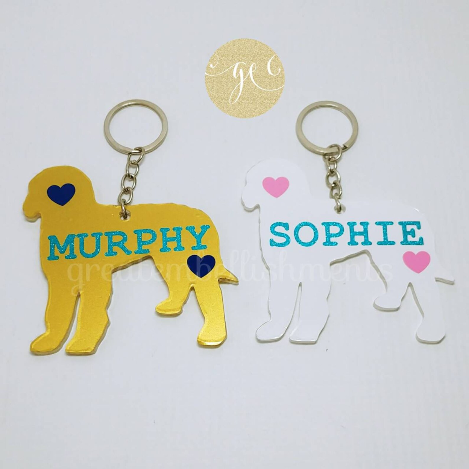 Personalized Doodle Acrylic Keychain Labradoodle Keychain - Etsy