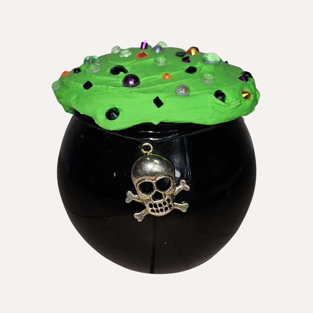 Fake Toxic Potion in Mini Cauldron for Halloween Tier Tray Decor ...