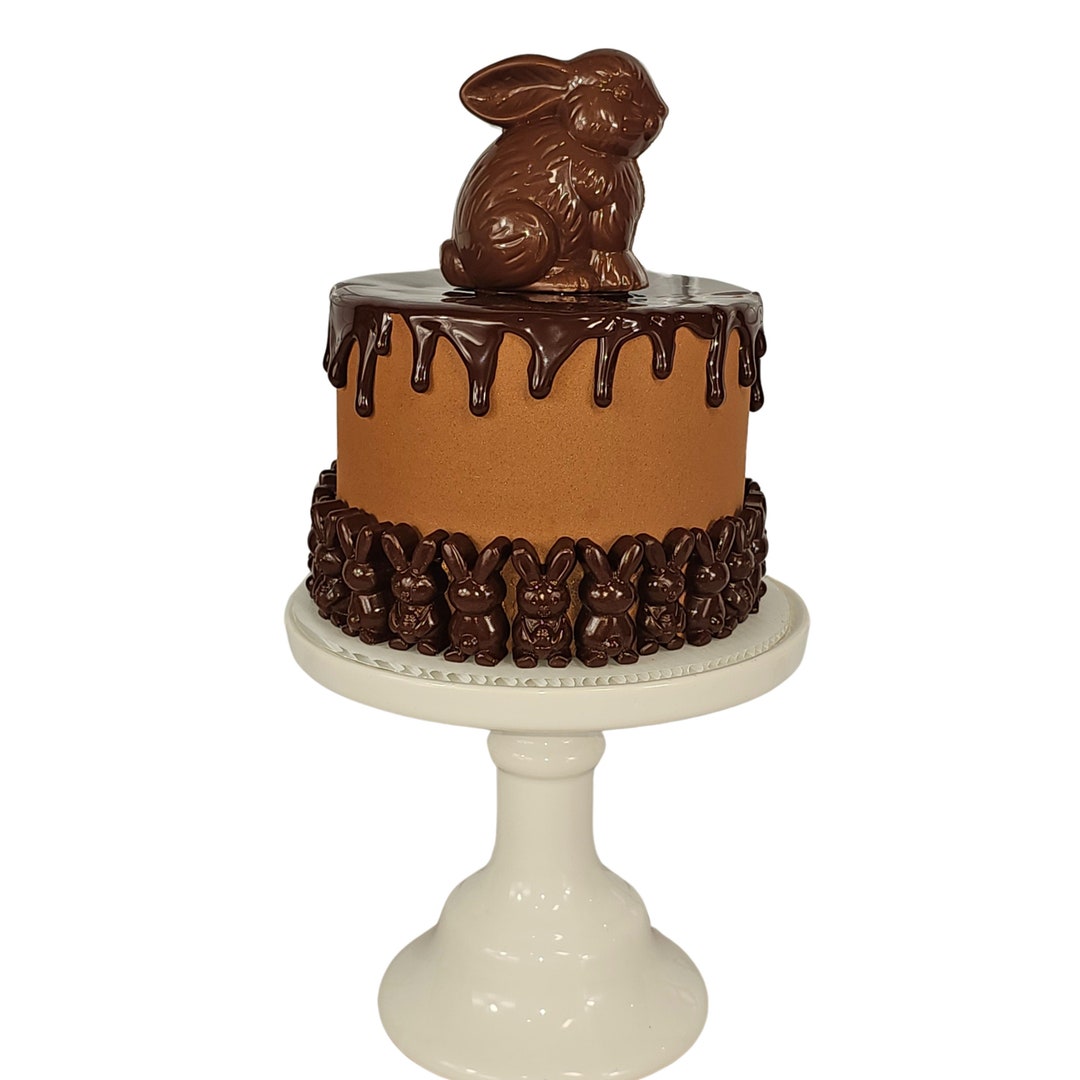 Easter Fake Cake, Easter Tiered Tray Decor, Home Decor, Fake Chocolate ...