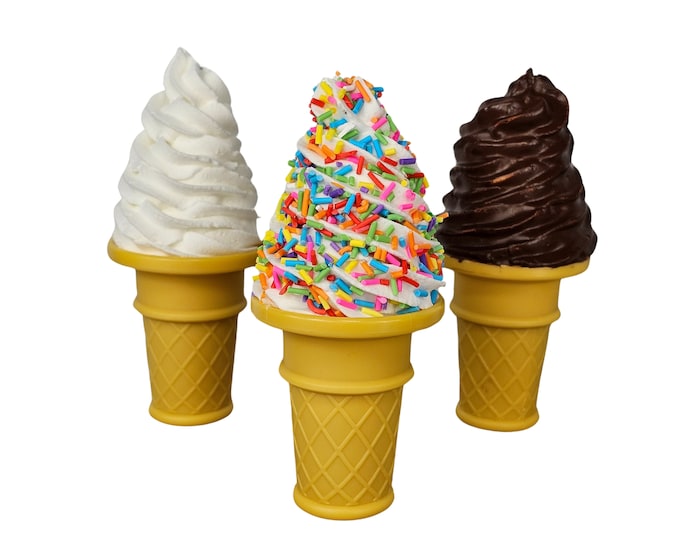 Soft Serve Ice Cream Wall or Shelf Sculpture, Artist Designed, 3D ...