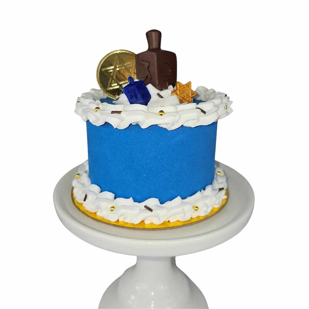 Hanukkah Fake Cake for Tier Tray Decor, Birthday Cake, Fake Display ...