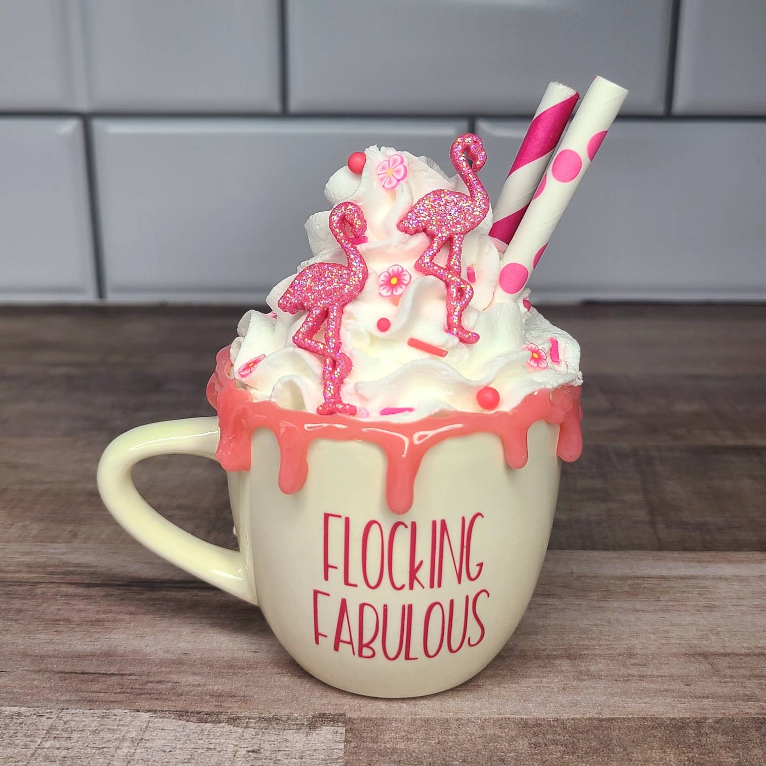 Flamingo Mini Mug Mini Mug With Flamingos Flocking Fabulous - Etsy