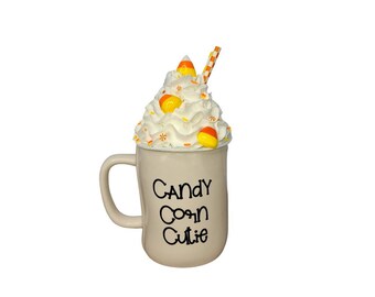 Candy Corn Mug Topper Halloween Candy Corn Mug Topper - Etsy