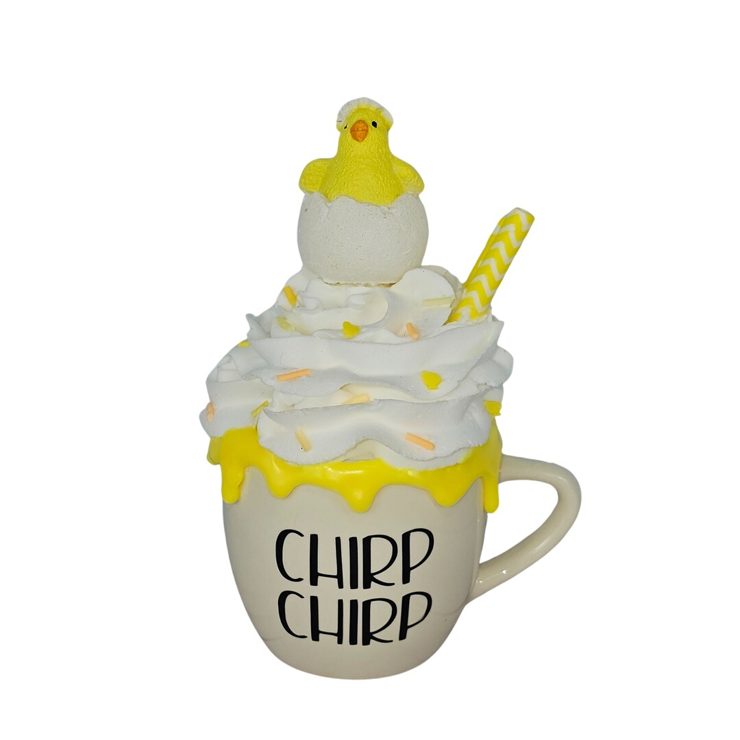 Baby Chick Mug, Farmhouse Tiered Tray Decor, Chicken Mini Mug, Baby ...