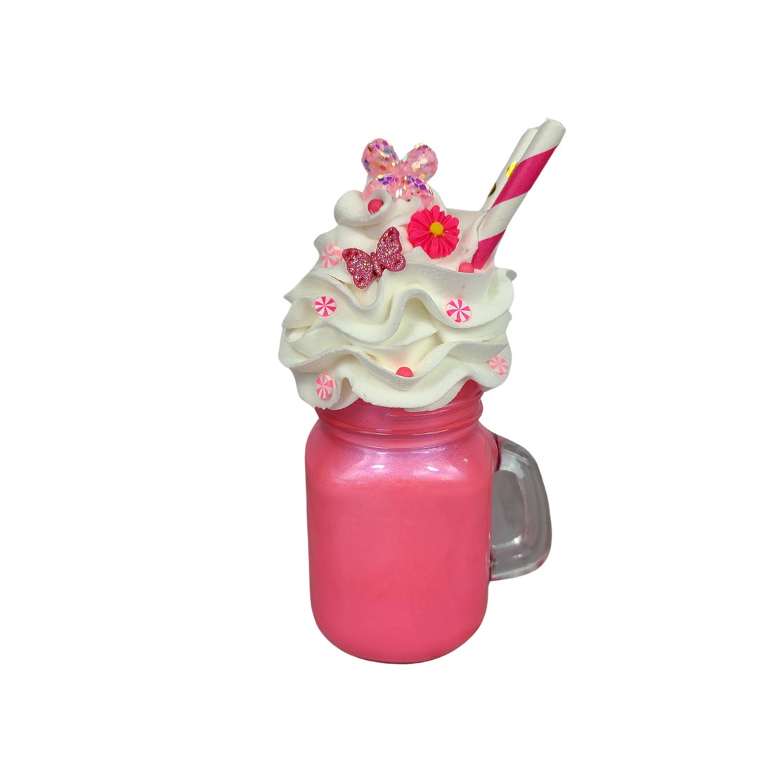 Spring Pink Butterfly Fake Milkshake, Spring Milkshake, Mother's ...