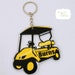 Custom Golf Cart Keychain, Golf Cart Keychain, Personalized Acrylic ...