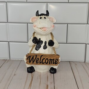 Welcome Cow, Welcome Pig, Tiered Tray Decor, Standing Cow Decoration ...