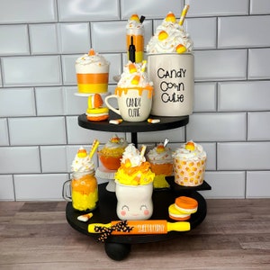 Candy Corn Mini Rolling Pins Candy Corn Decor Farmhouse - Etsy