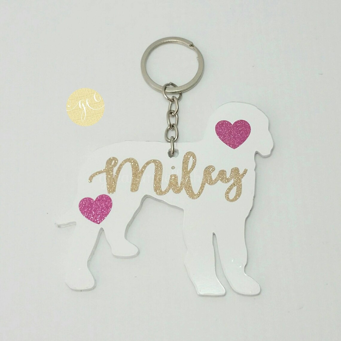 Personalized Doodle Acrylic Keychain Labradoodle Keychain - Etsy