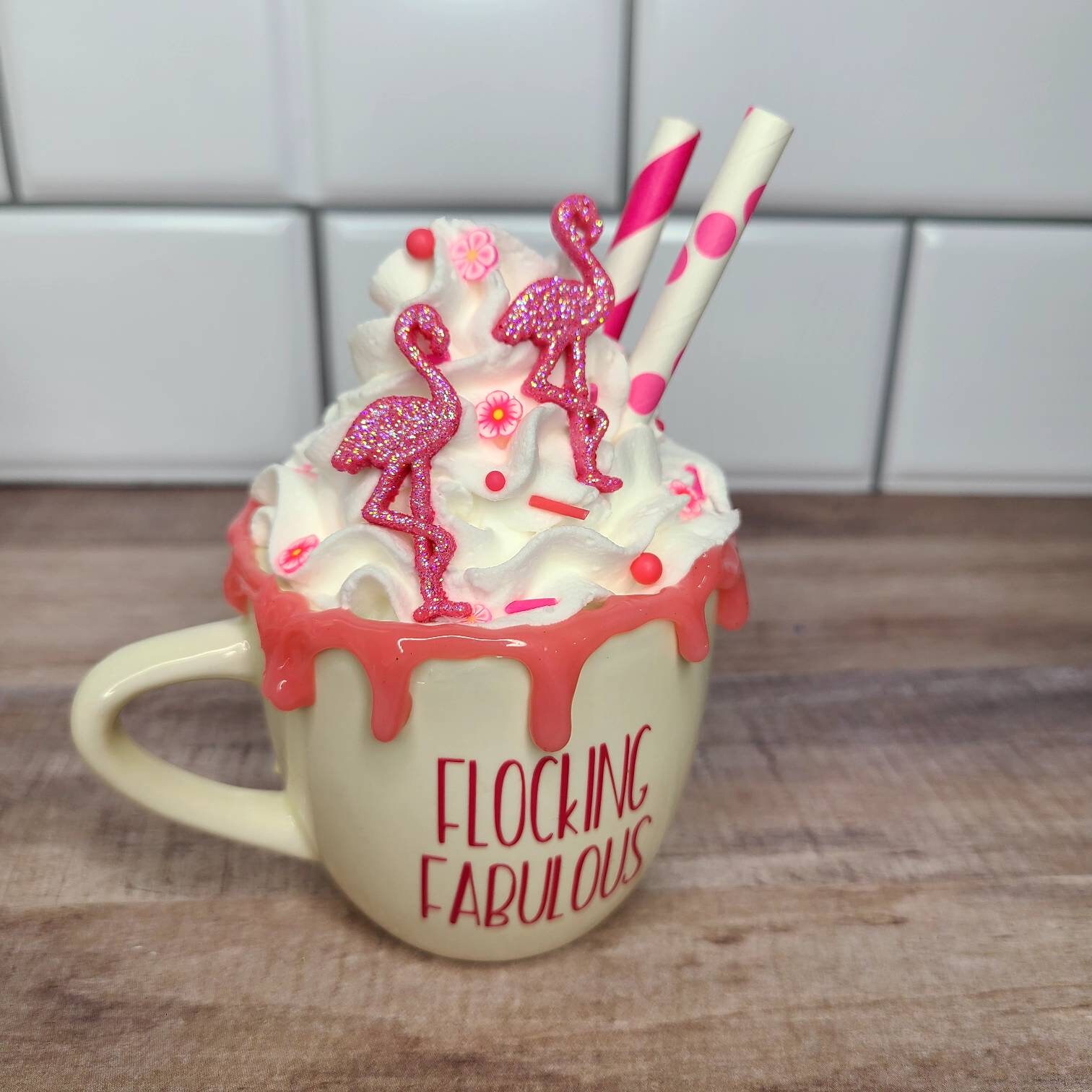 Flamingo Mini Mug Mini Mug With Flamingos Flocking Fabulous - Etsy