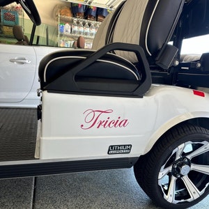 Custom Golf Cart Name Decal, Golf Cart Decor, Name Decal, Personalized ...