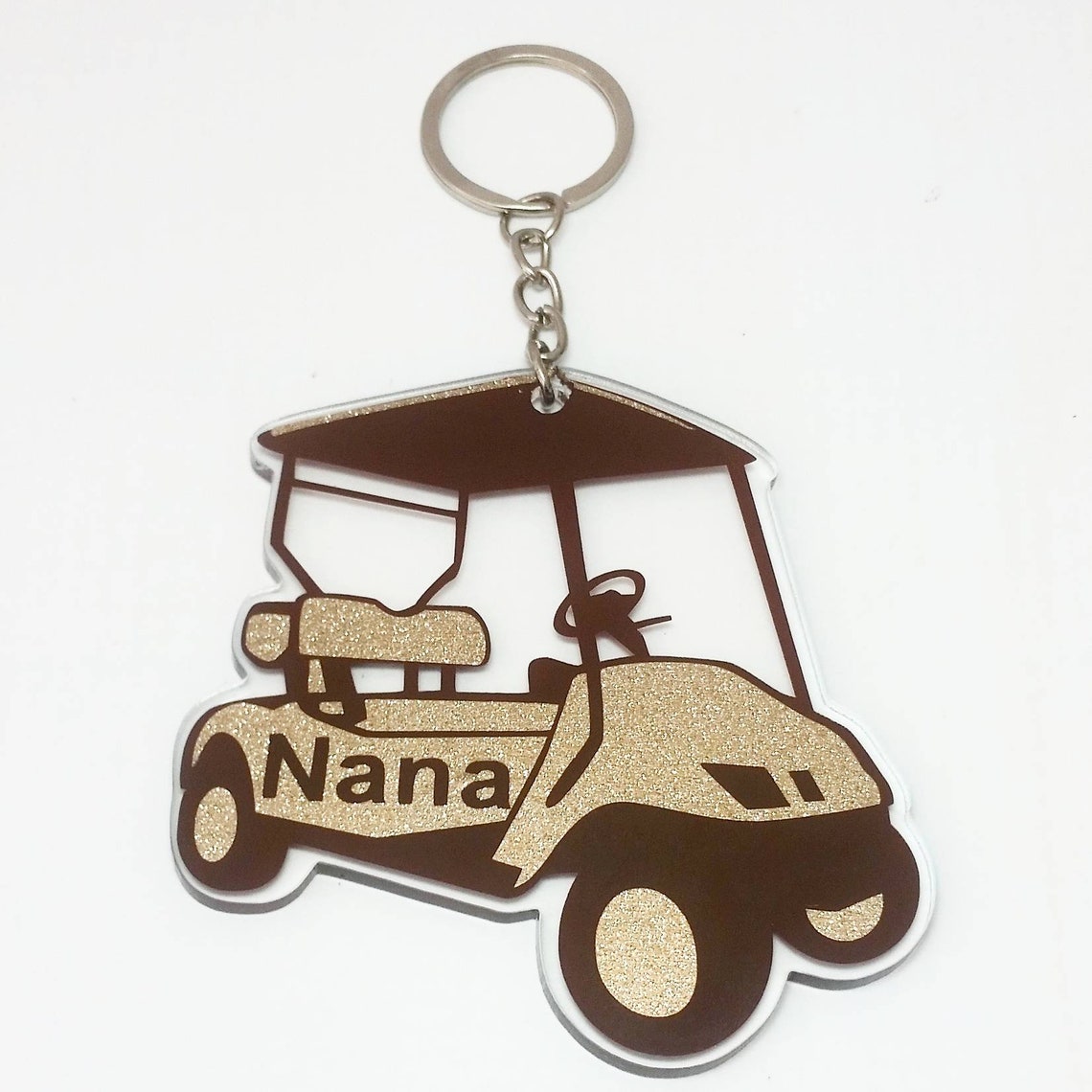 Custom Golf Cart Keychain Golf Cart Keychain Personalized | Etsy