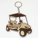 Custom Golf Cart Keychain, Golf Cart Keychain, Personalized Acrylic ...