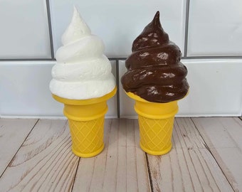 Ice Cream Mini Book Stack/mint Chip Ice Cream Cone/summer Time/gingham ...