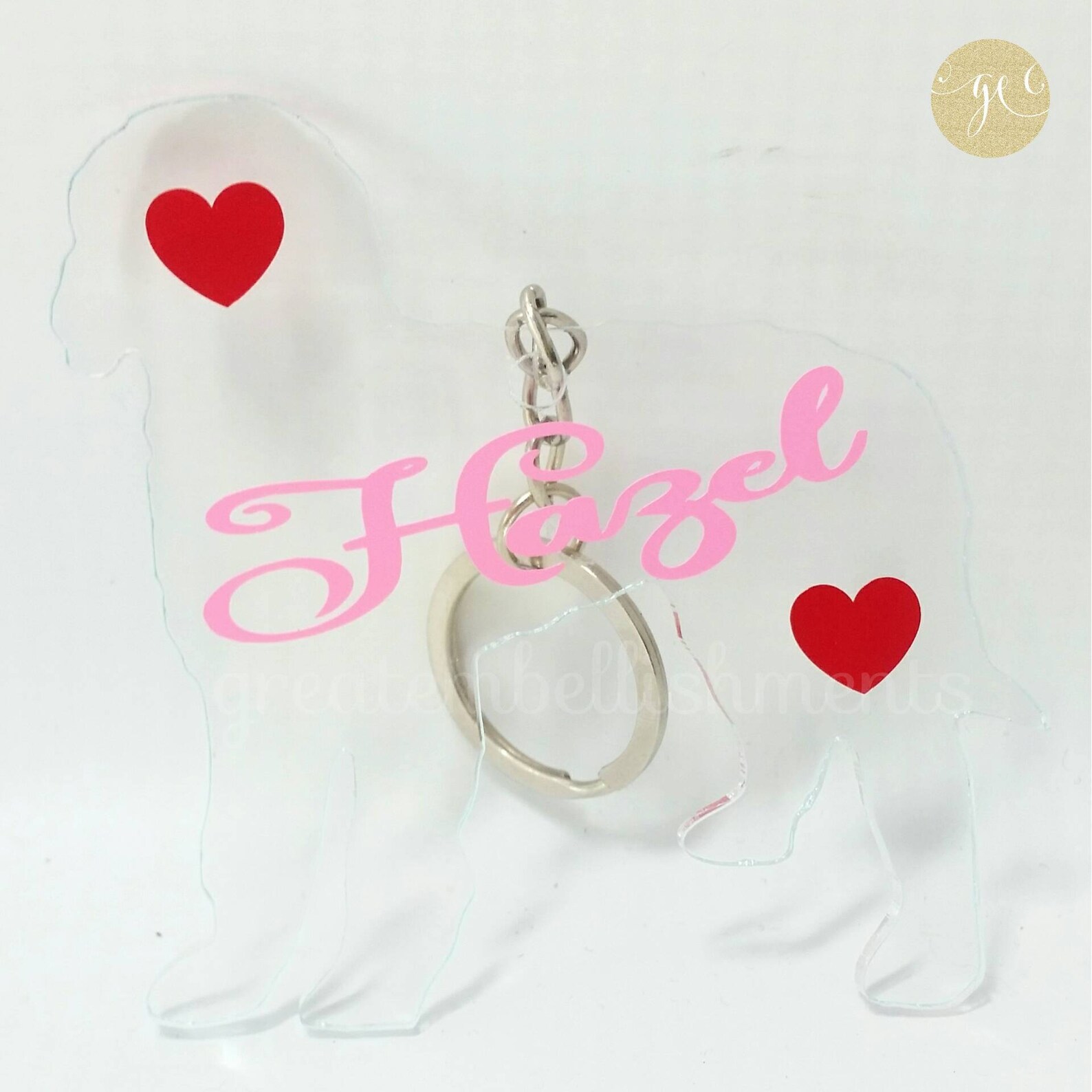 Personalized Doodle Acrylic Keychain Labradoodle Keychain - Etsy