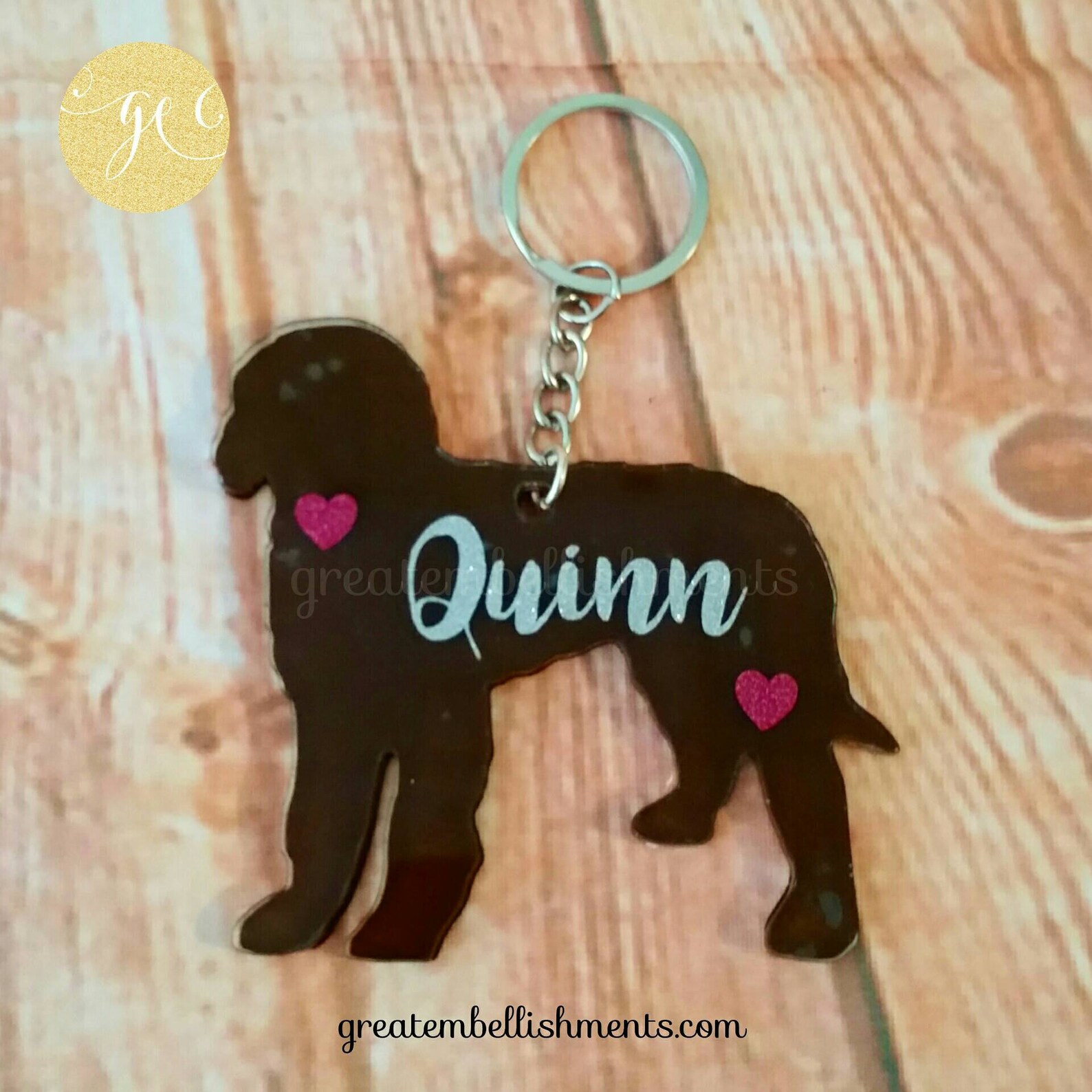 Personalized Doodle Acrylic Keychain Labradoodle Keychain - Etsy