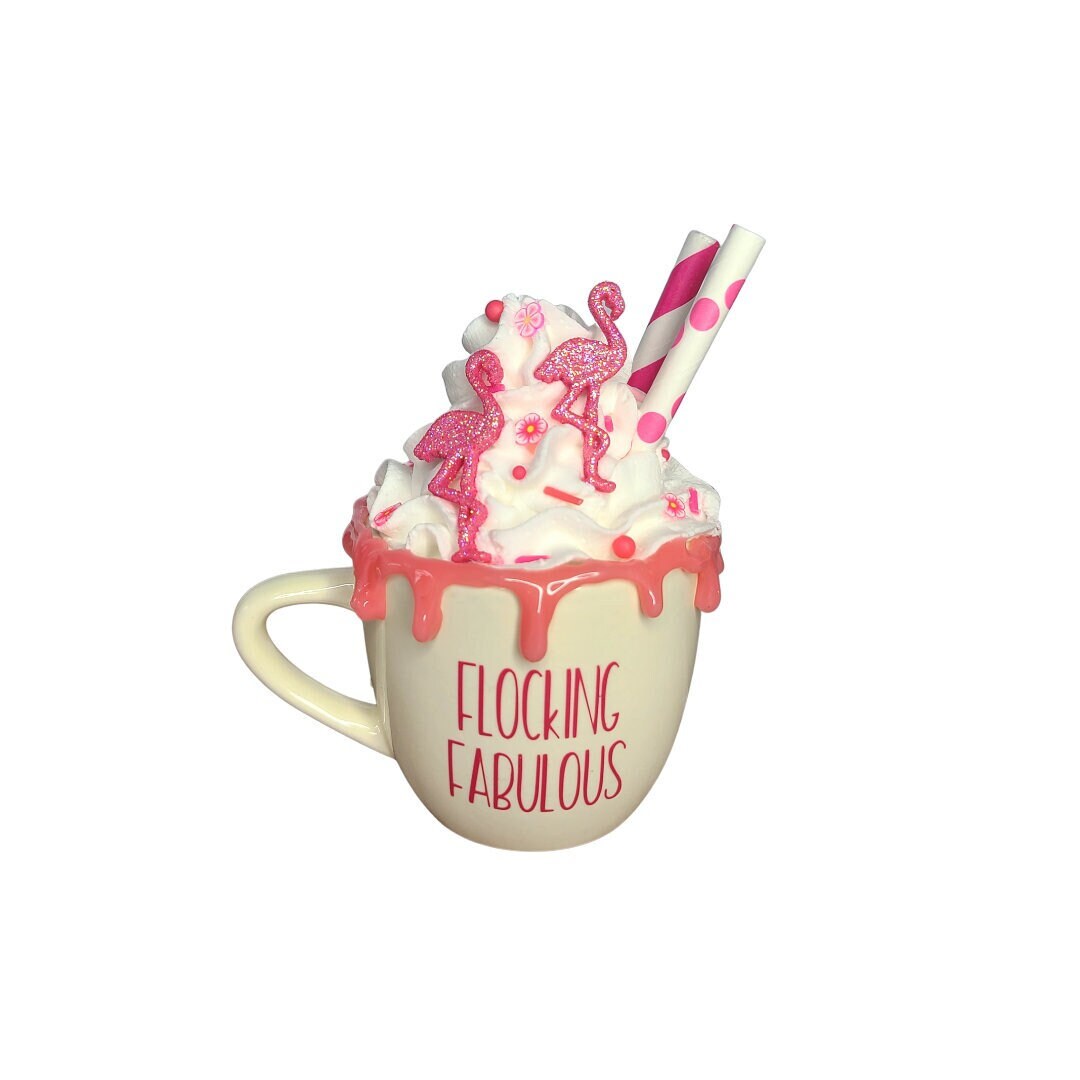 Flamingo Mini Mug, Mini Mug With Flamingos, Flocking Fabulous Mini Mug ...
