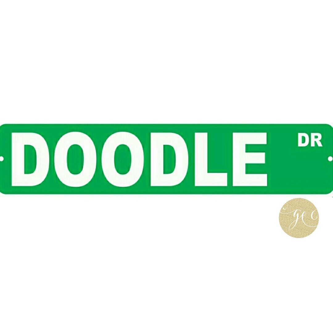 Doodle Drive Sign, Labradoodle, Goldendoodle, Doodle Street Sign - Etsy