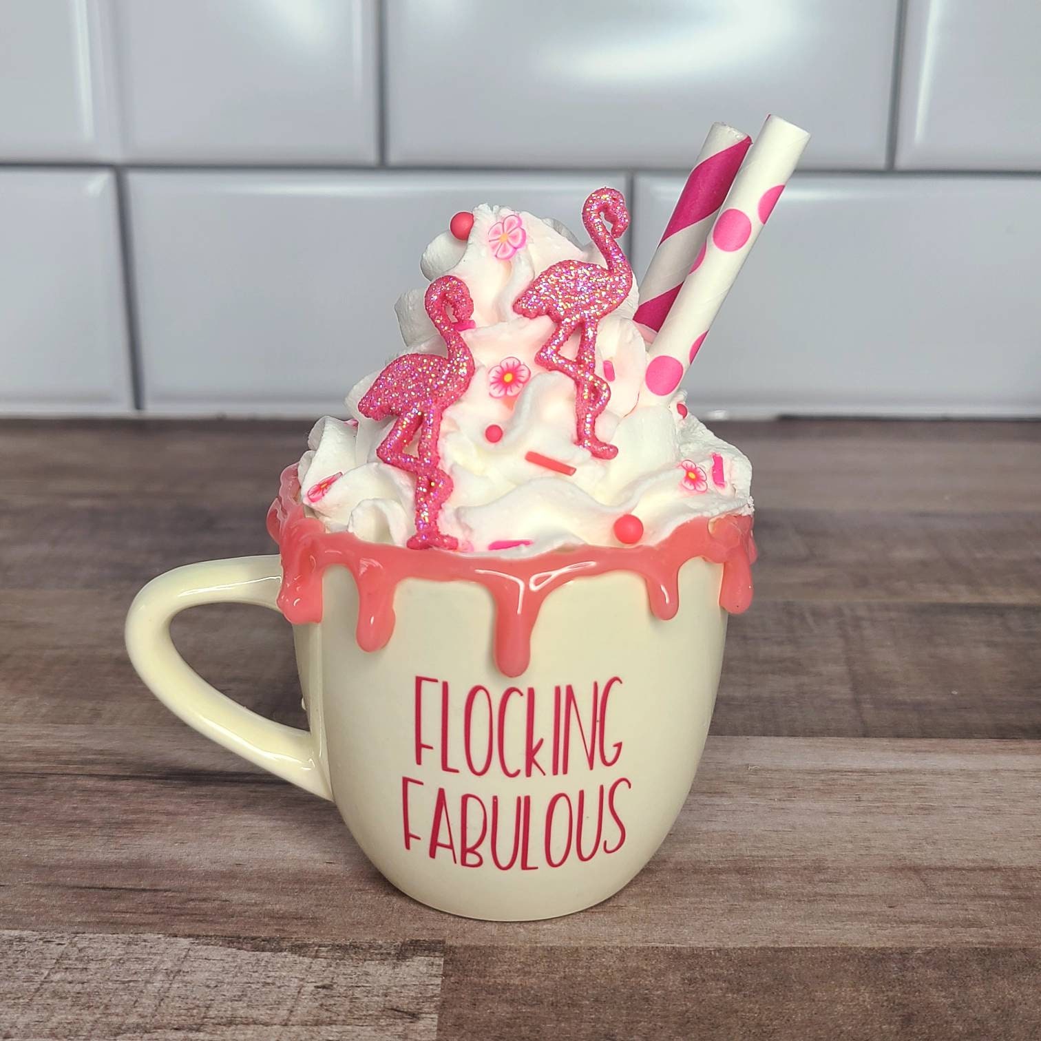 Flamingo Mini Mug Mini Mug With Flamingos Flocking Fabulous - Etsy