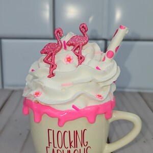 Flamingo Mini Mug Mini Mug With Flamingos Flocking Fabulous - Etsy