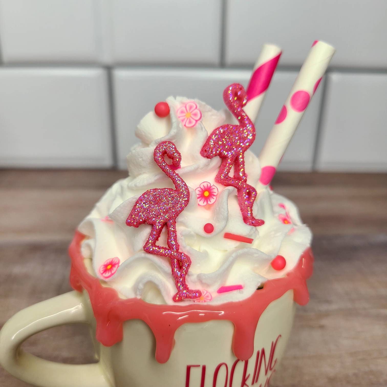 Flamingo Mini Mug Mini Mug With Flamingos Flocking Fabulous - Etsy