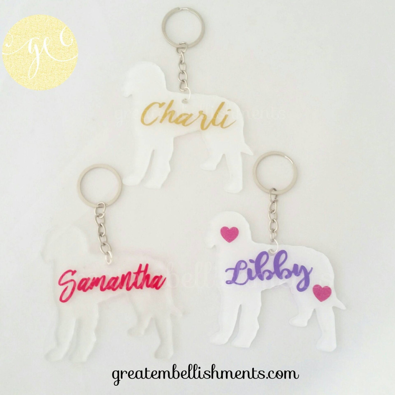Personalized Doodle Acrylic Keychain Labradoodle Keychain - Etsy