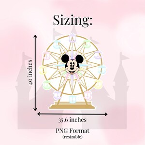 Mickey Ferris Wheel Cutout Digital File | Disneyland - Etsy
