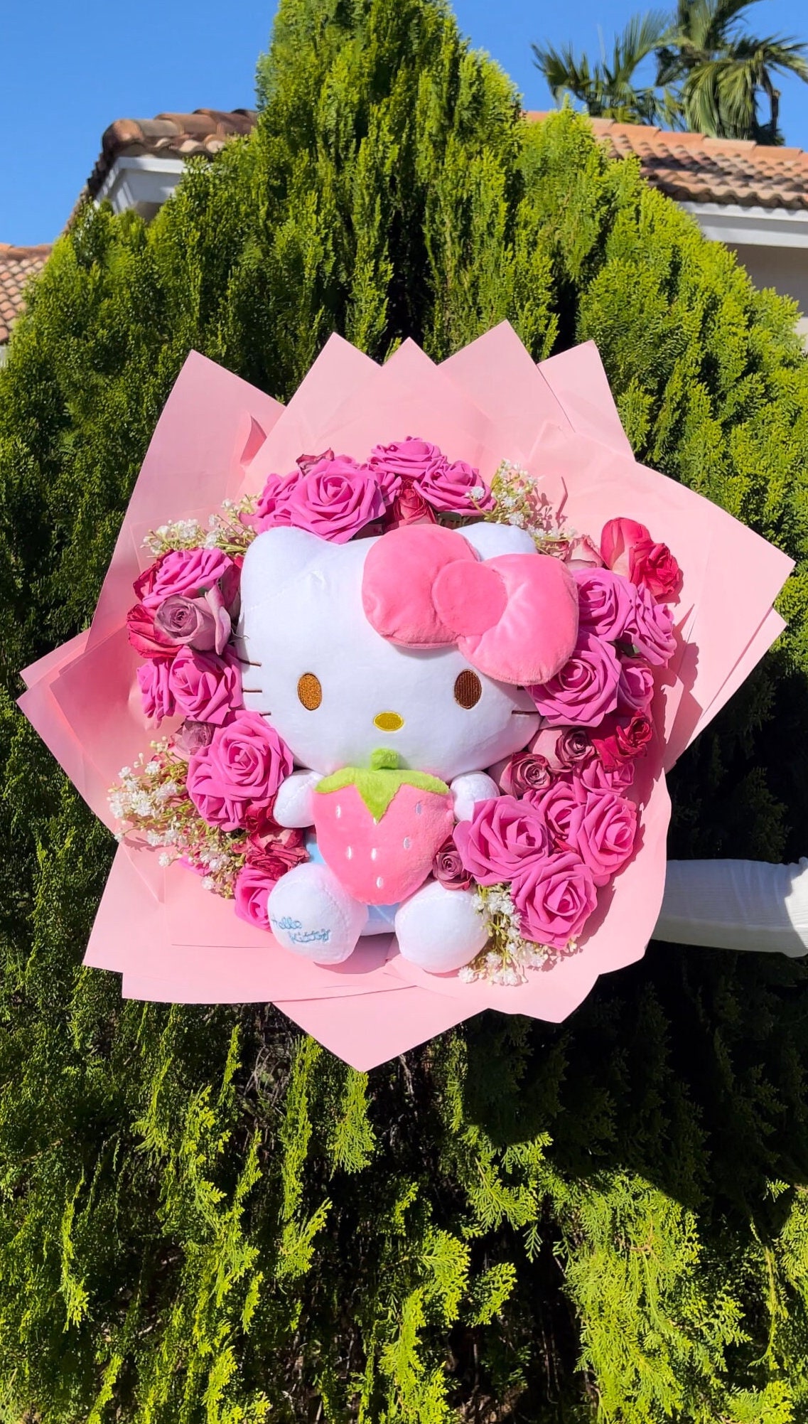 Hello Kitty Flower Bouquet - Etsy
