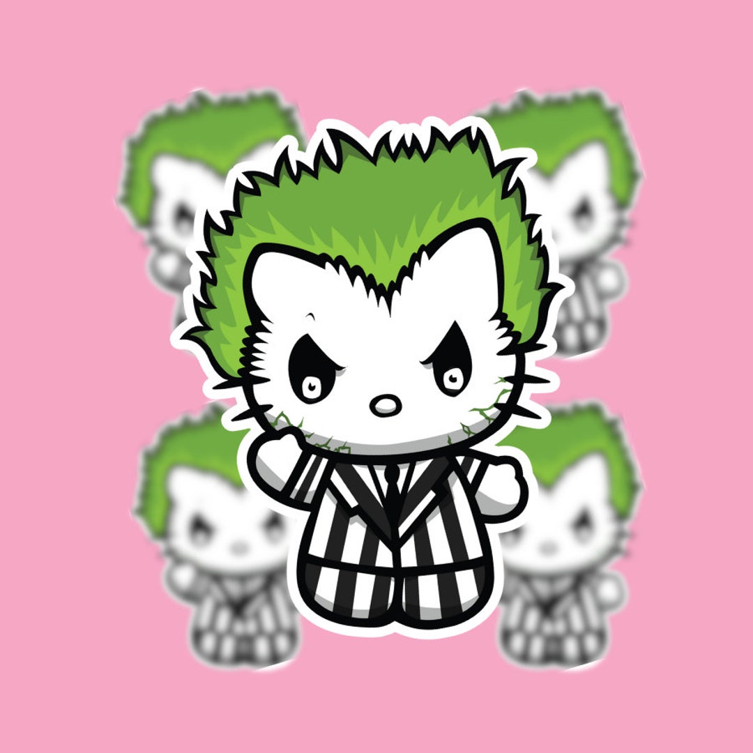 Hello Kitty Bio Exorcist Sticker Waterproof - Etsy