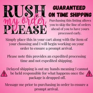 Rush My Order | Rush Processing - Etsy