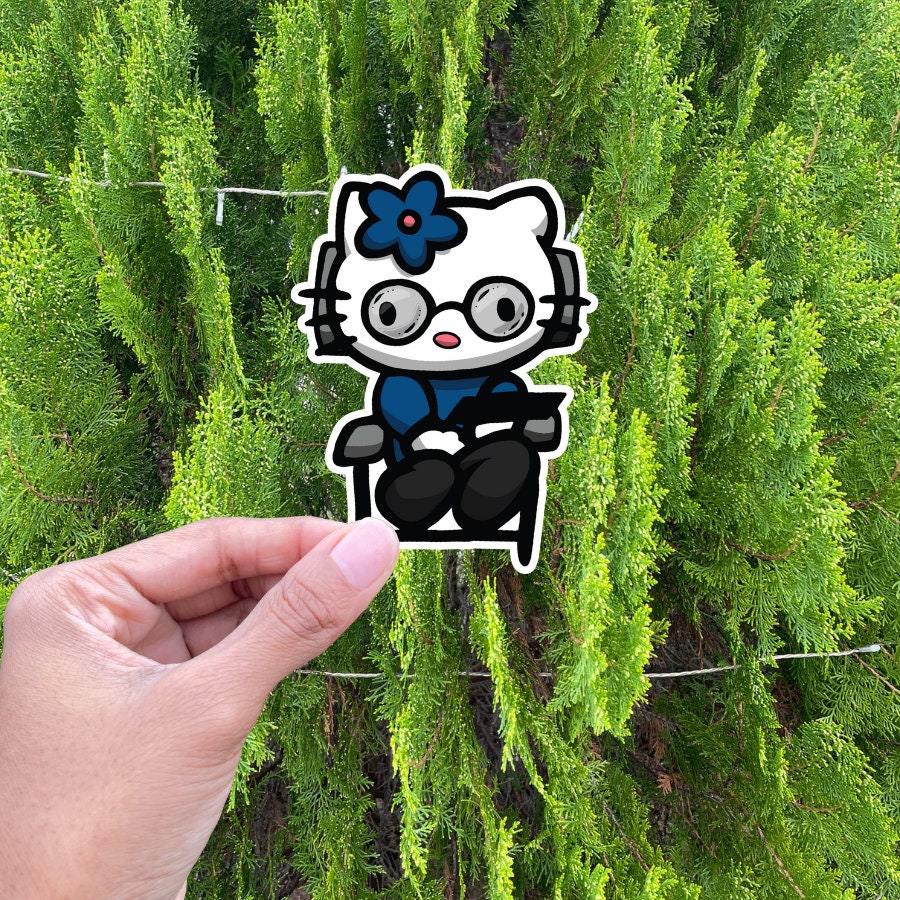 Hello Kitty Stephen Hawking Sticker Waterproof Hello Kitty - Etsy