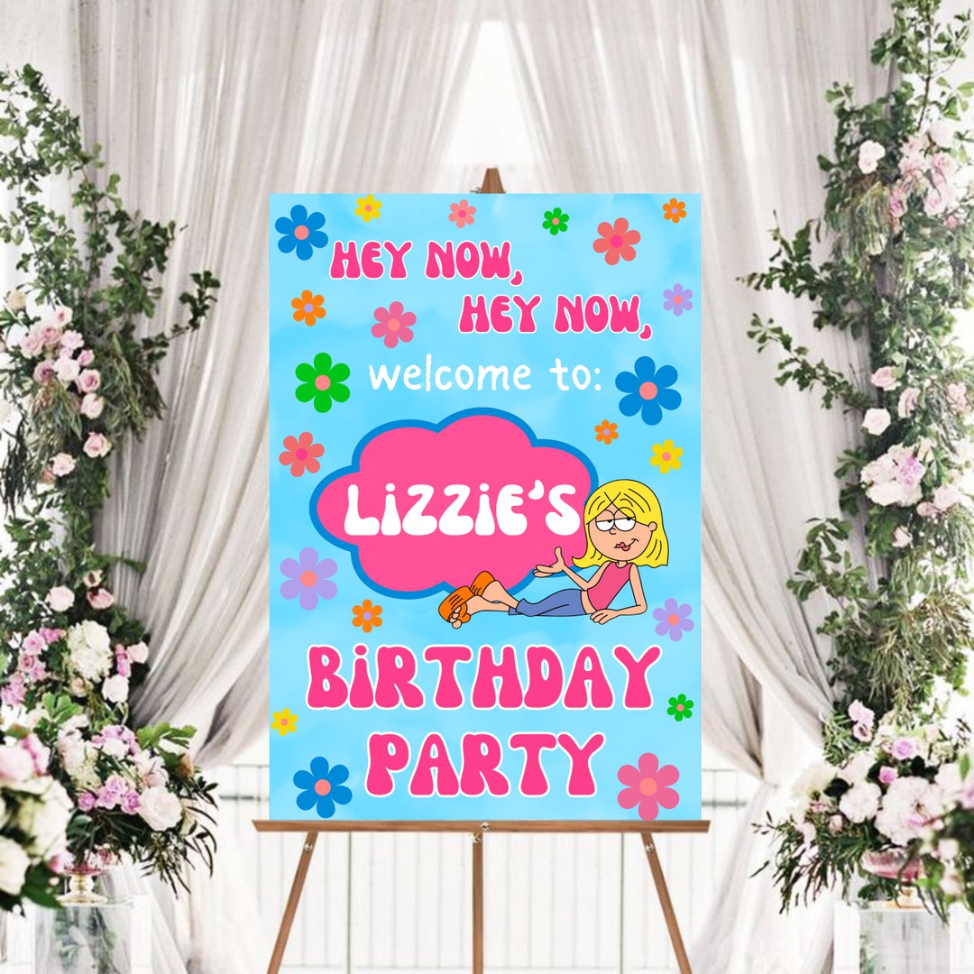 Lizzie Mcguire Editable Welcome Sign | Digital File - Etsy