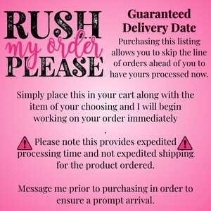 Rush My Order Rush Processing - Etsy