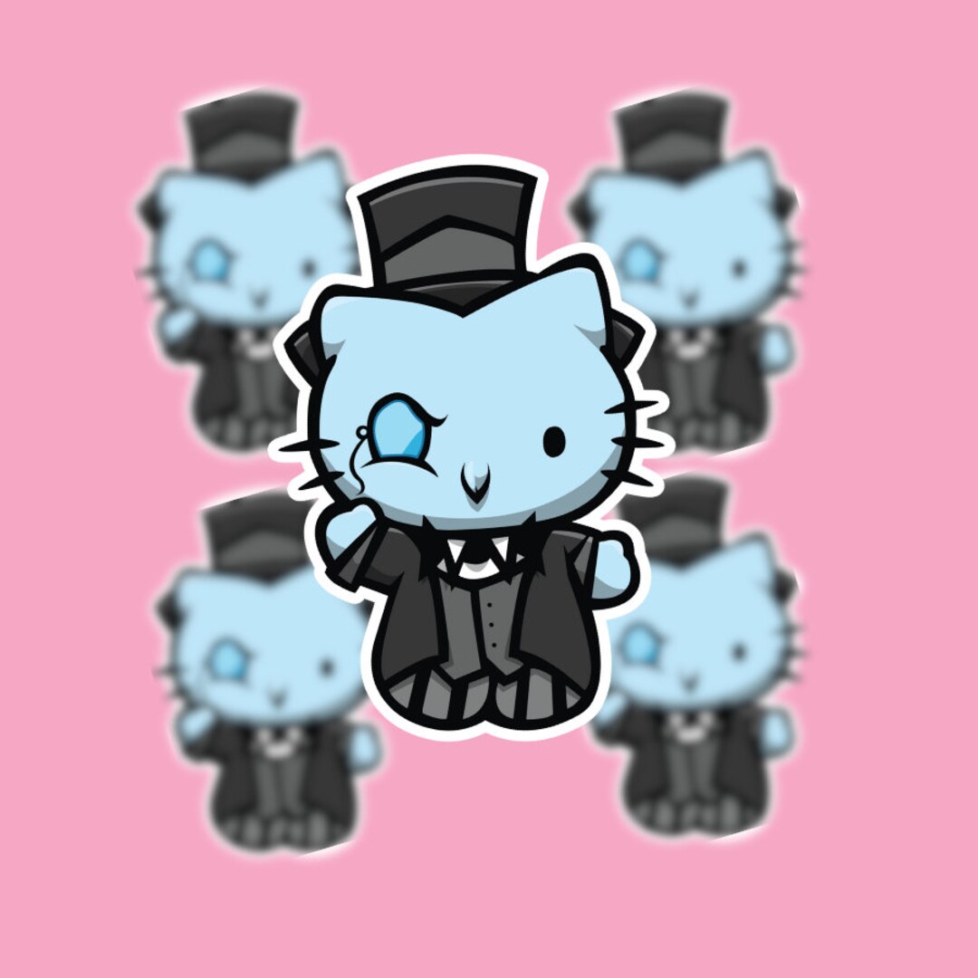 Hello Kitty Penguin Villain Sticker Waterproof - Etsy