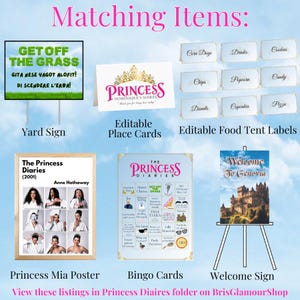 Princess Diaries Cake Topper | Digital File - Etsy