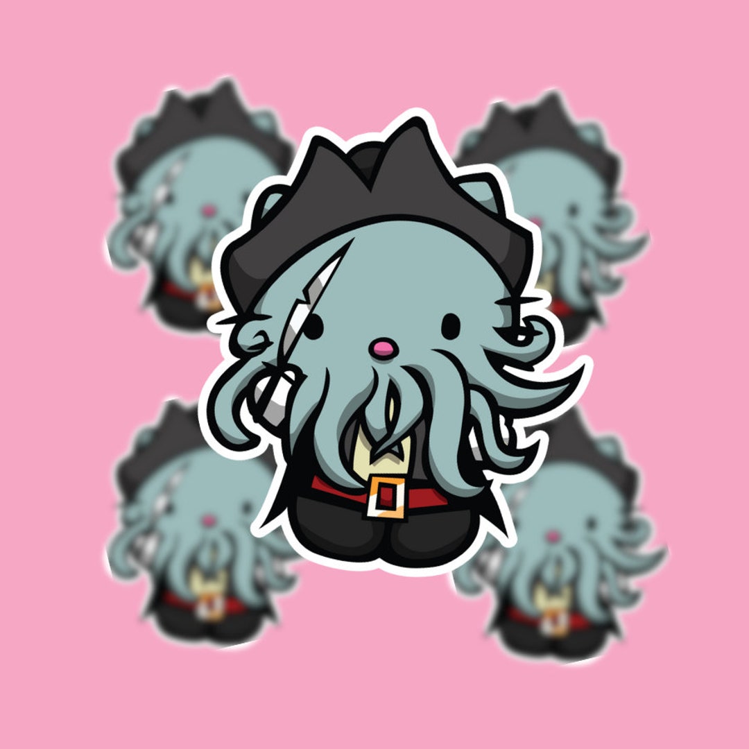 Hello Kitty Octopus Pirate Sticker Waterproof - Etsy