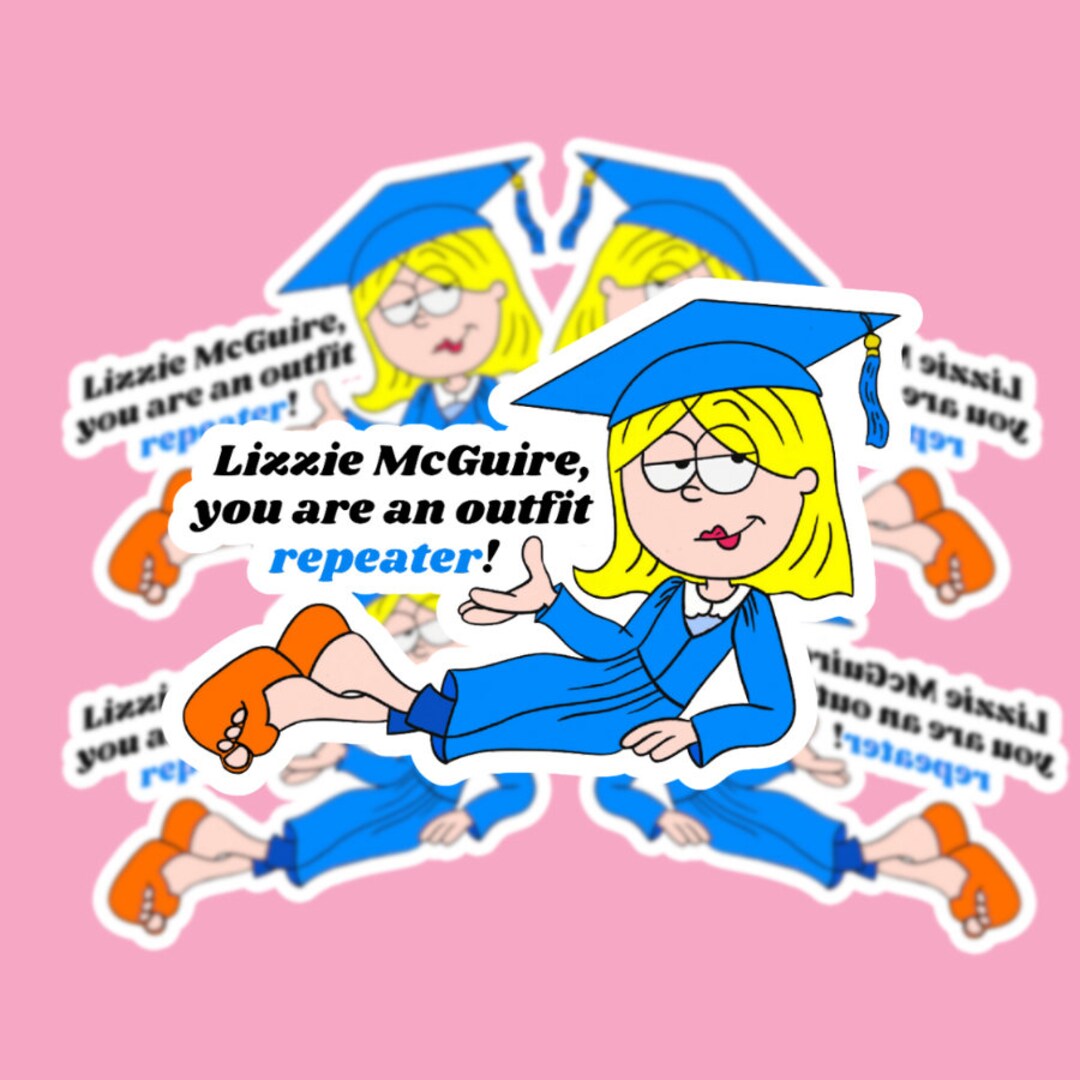 Lizzie Outfit Repeater Sticker Waterproof | Lizzie Mcguire - Etsy